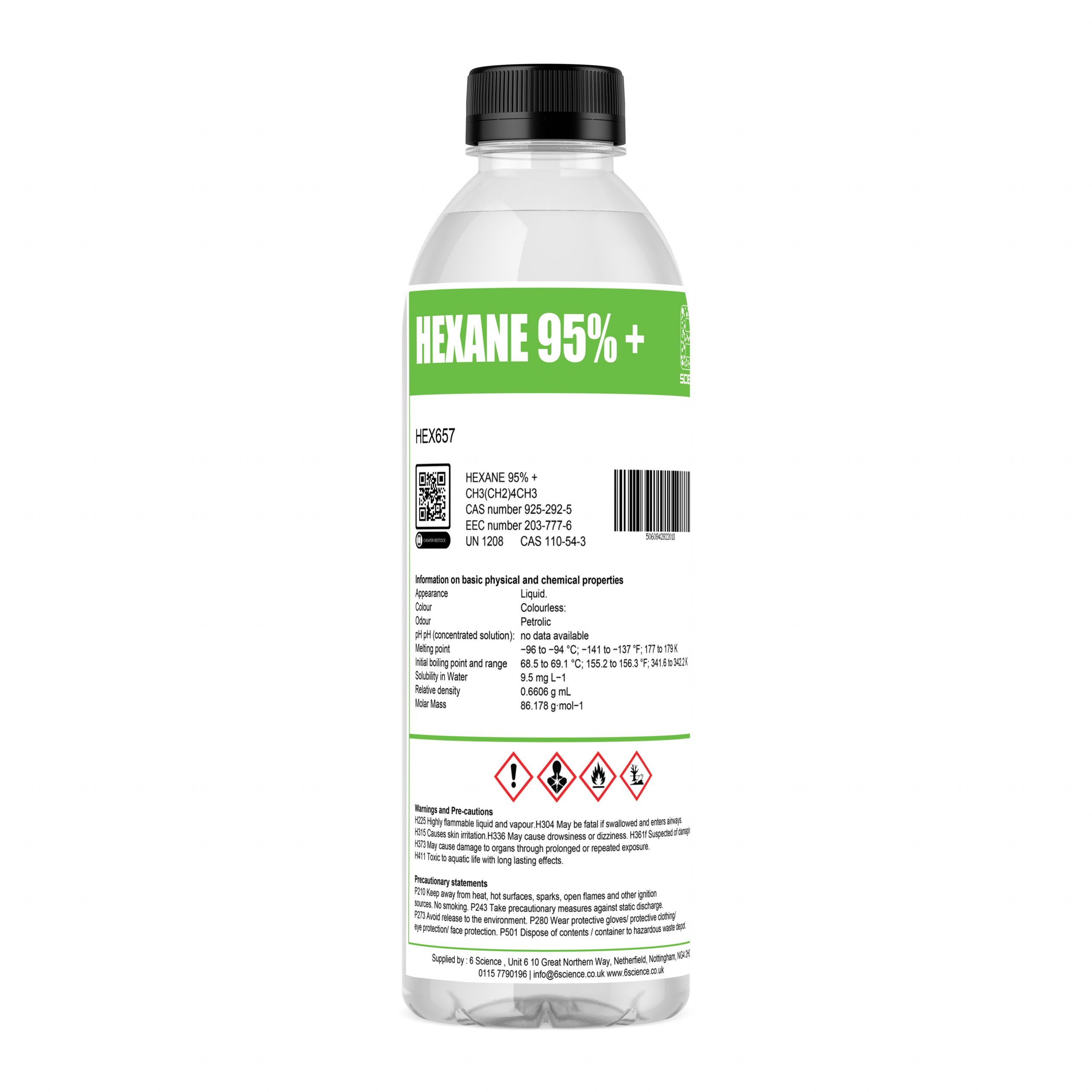 Hexane 99% (n-hexane) – 6 Science
